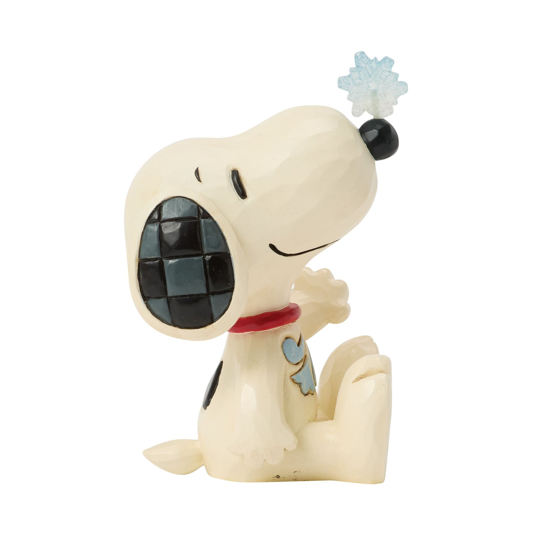 Snoopy with Snowflake on Nose Mini Figurine – Jim Shore Designs UK