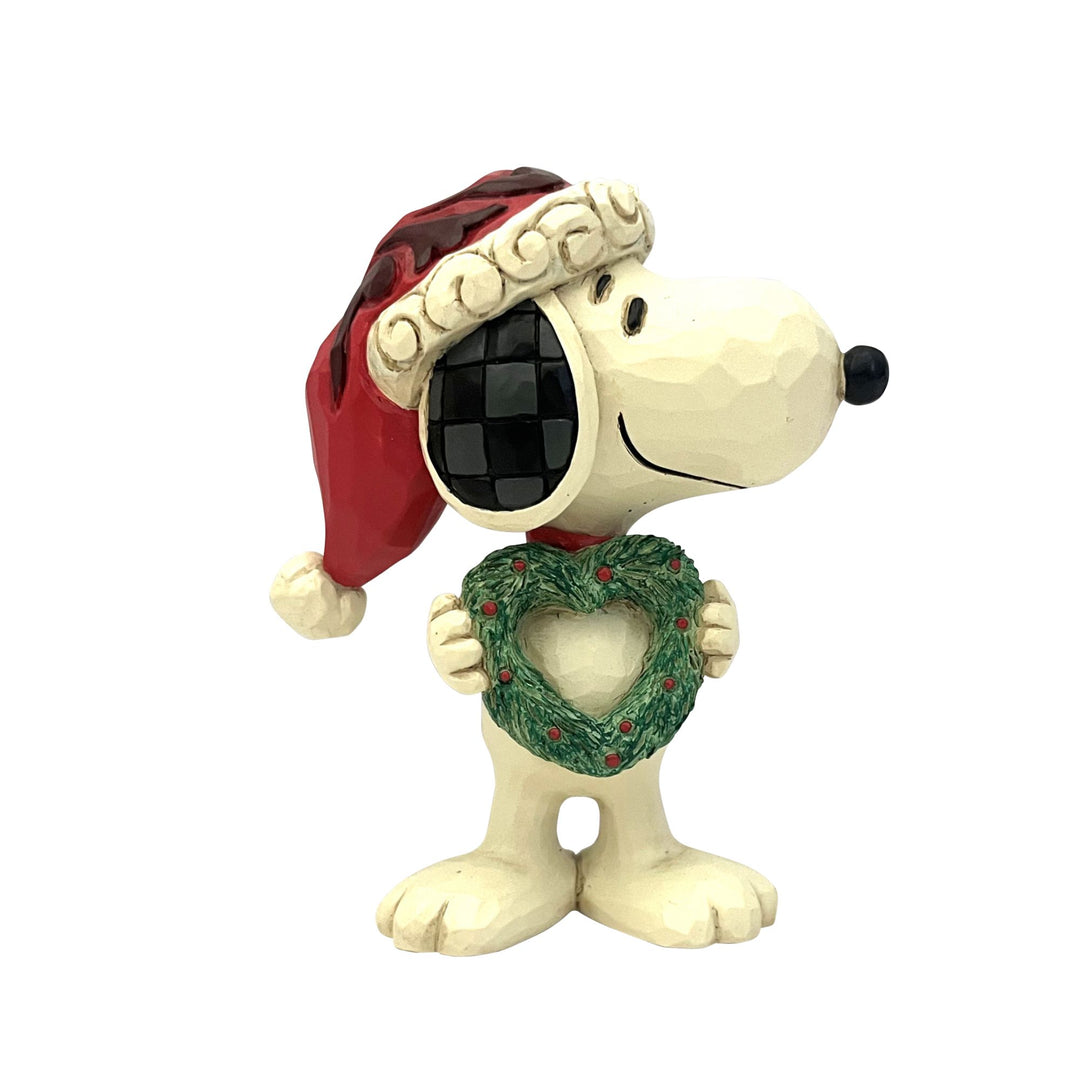 Snoopy with Heart Wreath Mini Figurine – Jim Shore Designs UK