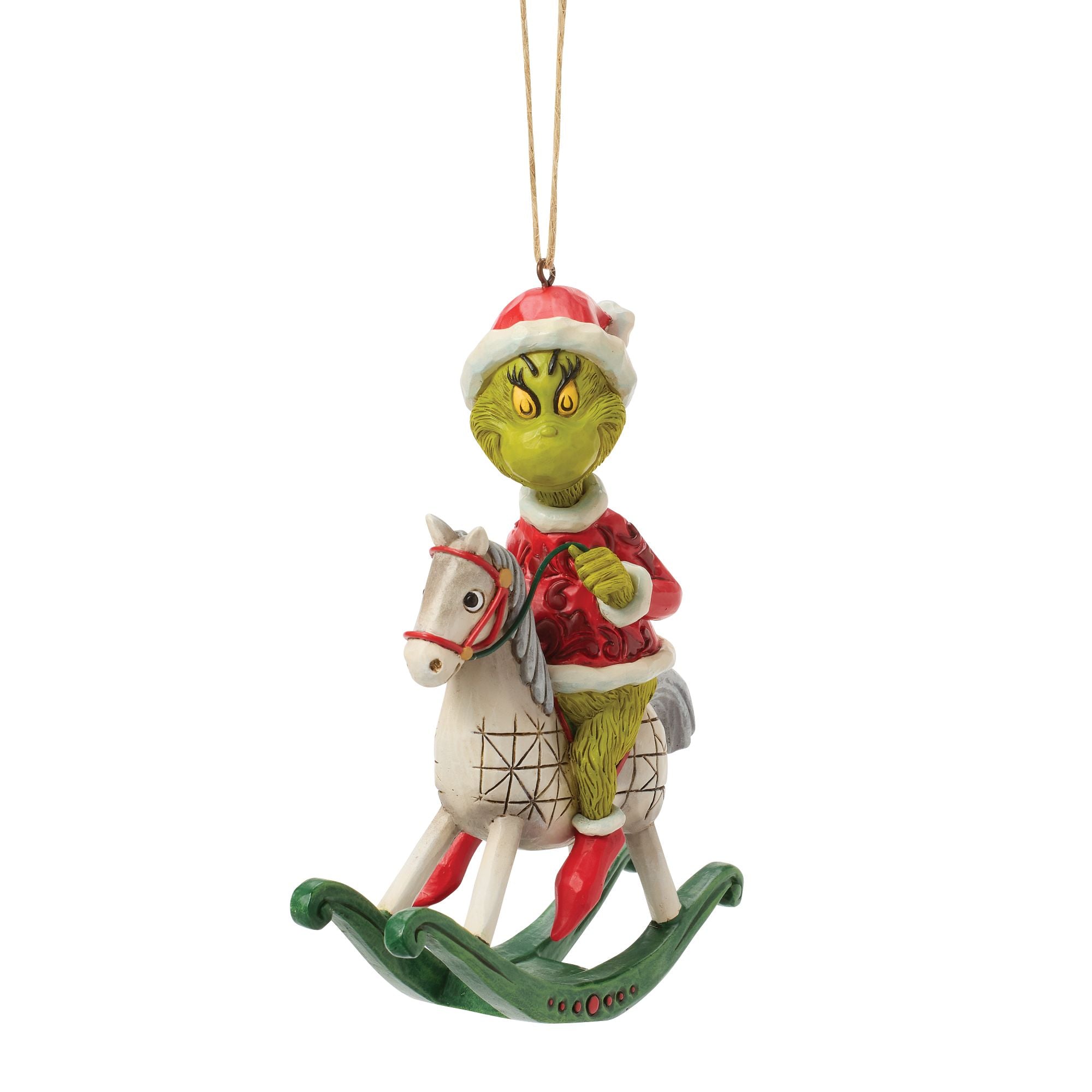 The Grinch on Rocking Horse Hanging Ornament – Jim Shore Designs UK